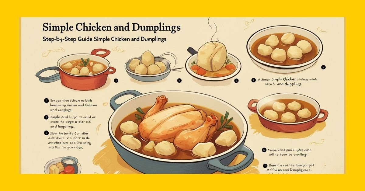 Easy Chicken And Dumpling Recipe - A Comfort Classic Food!