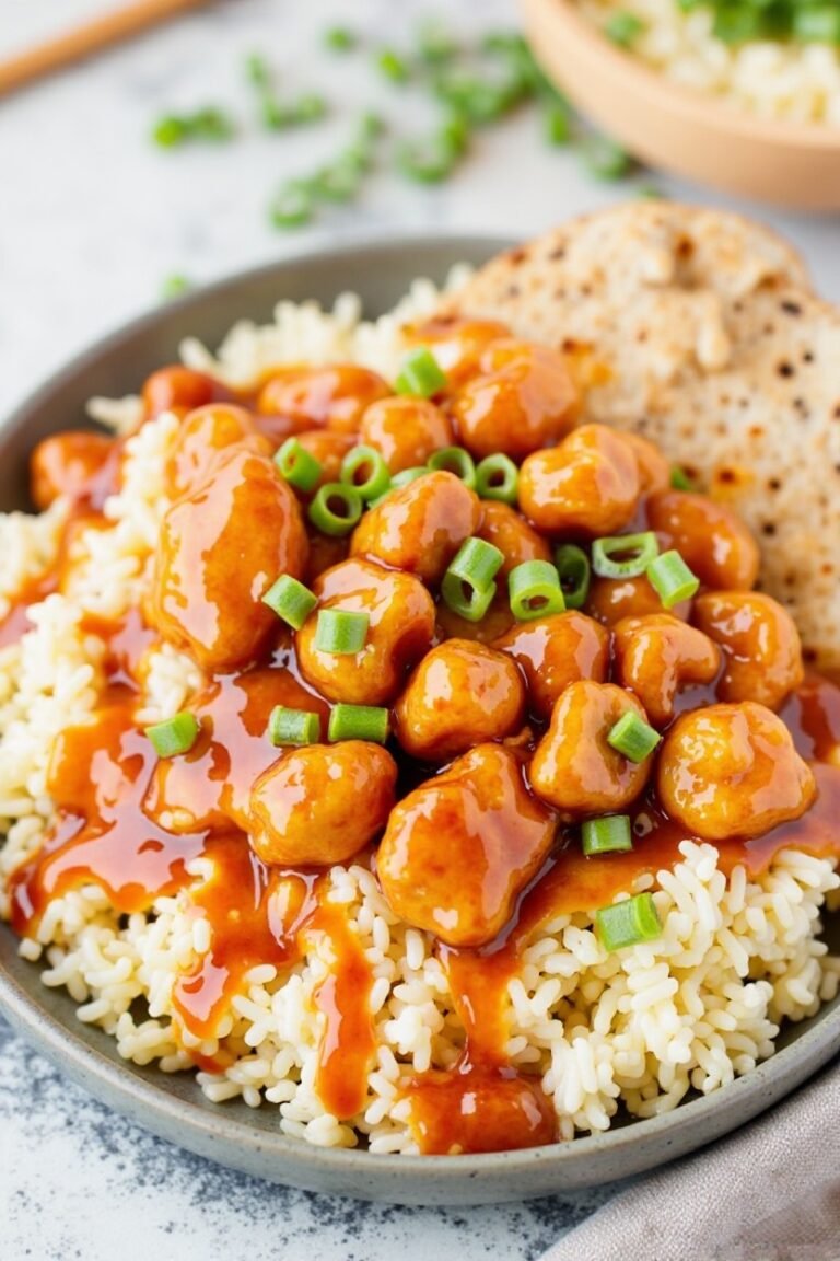 Honey BBQ Chicken Rice: