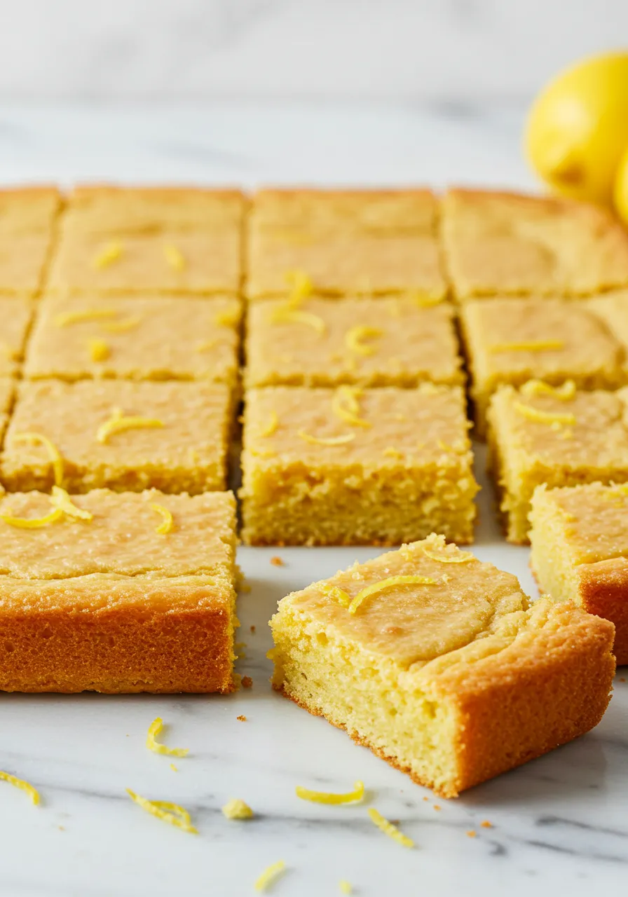 2 Ingredient Lemon Cake Bars Recipe
