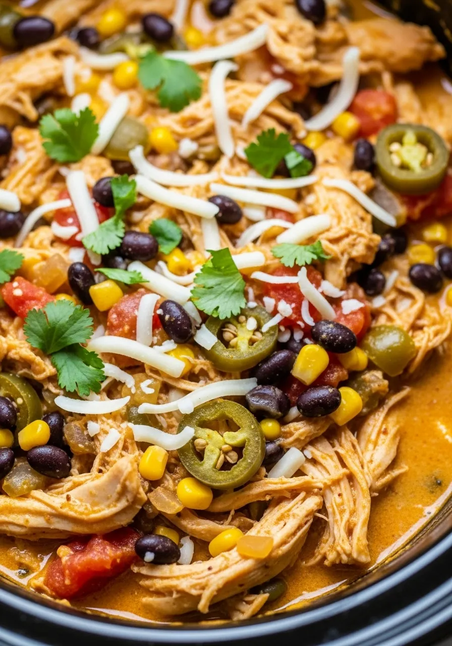Crockpot Fiesta Chicken: Easy, Zesty, and Flavorful Recipe