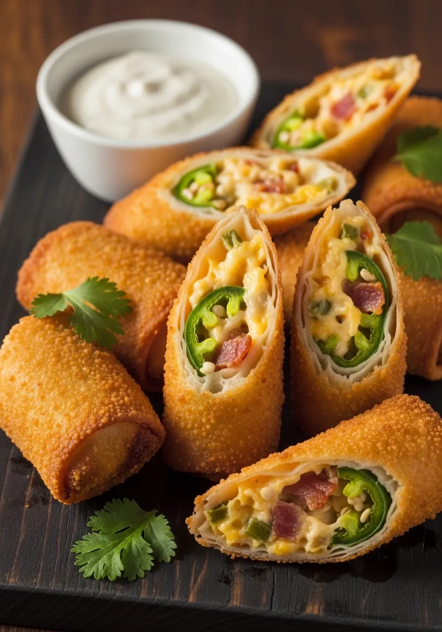 Mini Jalapeno Popper Egg Rolls: Easy, Spicy, Cheesy Appetizer Recipe