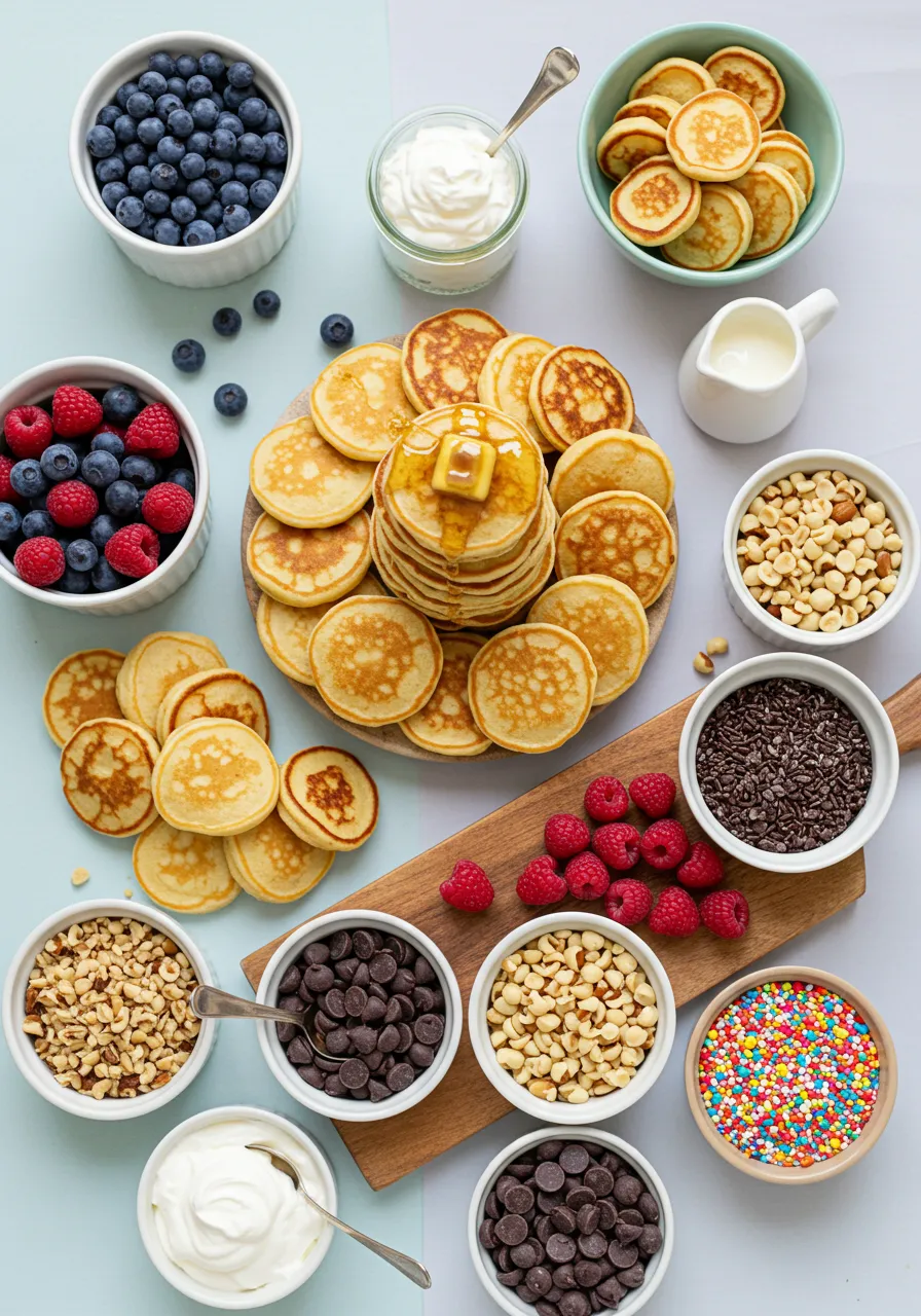 Mini Pancake Bar Ideas for a DIY Brunch Recipe