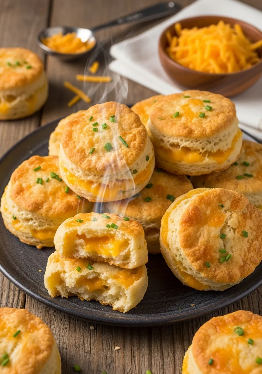 Super Easy 4-Ingredient Cheese Biscuits: