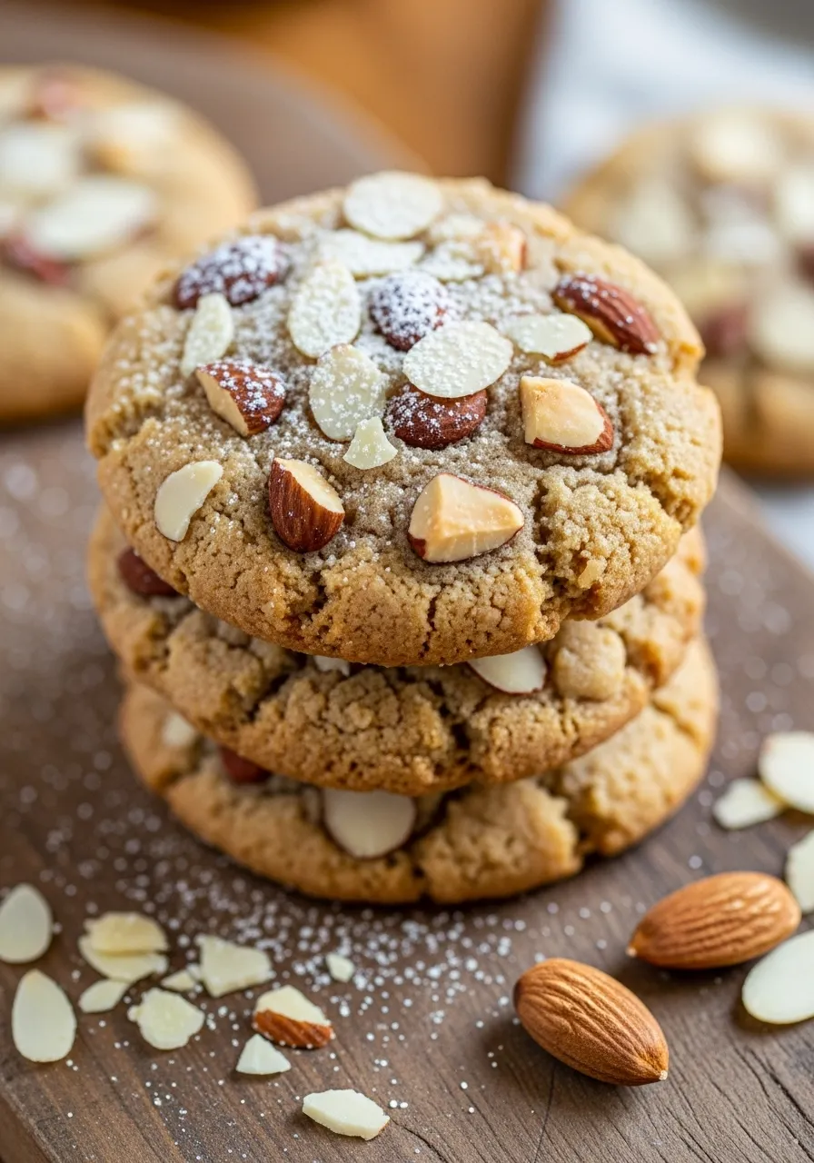 Triple Almond Cookies: Easy, Nutty, and Chewy Recipe