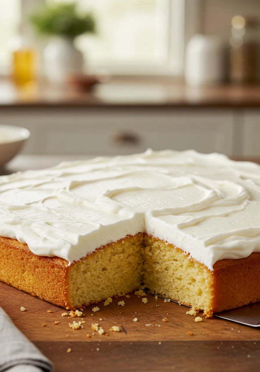 Vanilla Sheet Cake Recipe