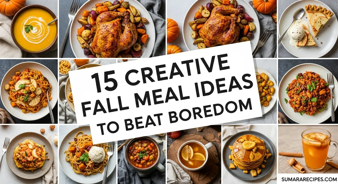 15 Creative Fall Meal Ideas to Beat Boredom