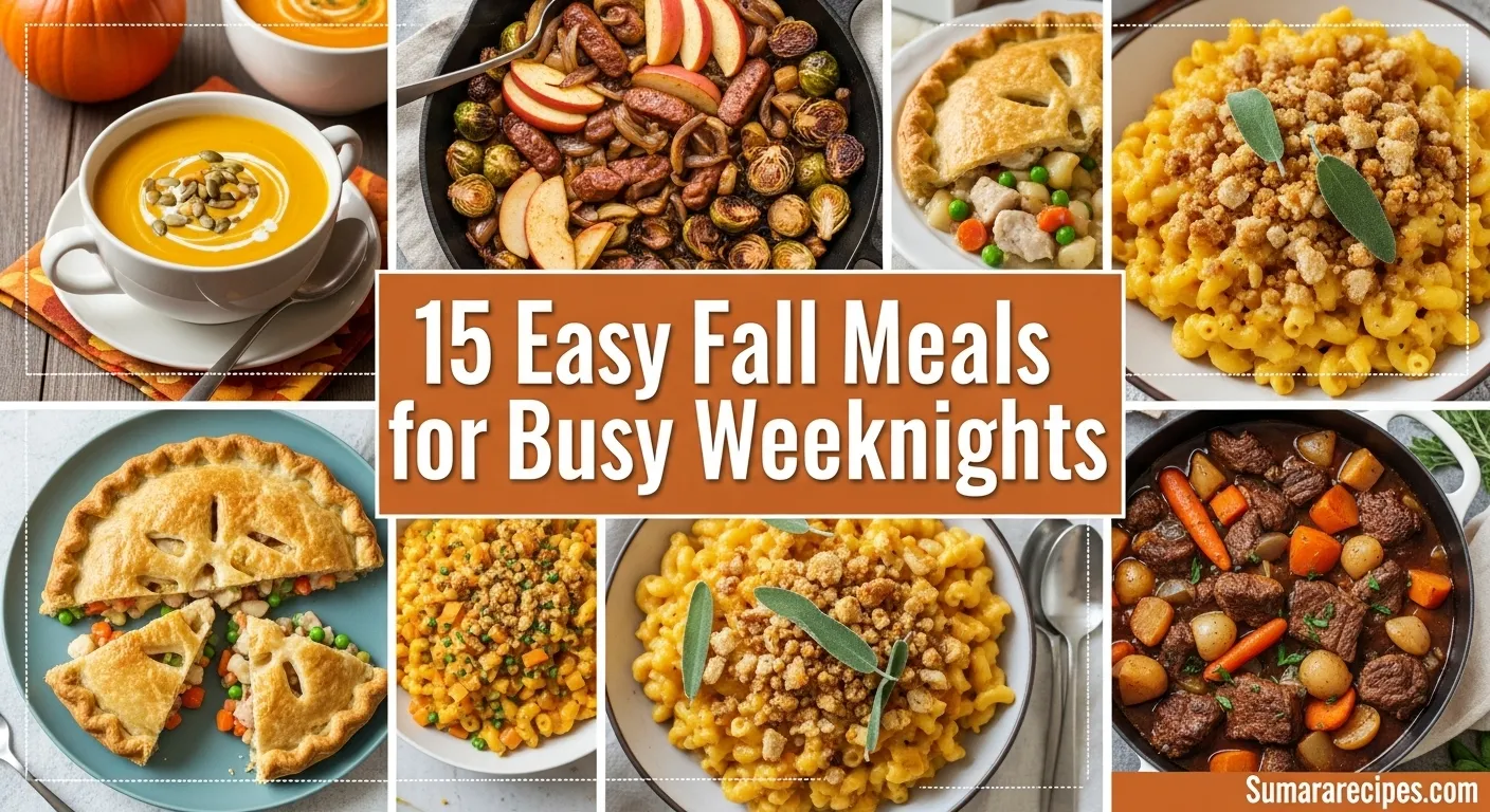 15 Easy Fall Meals for Busy Weeknights