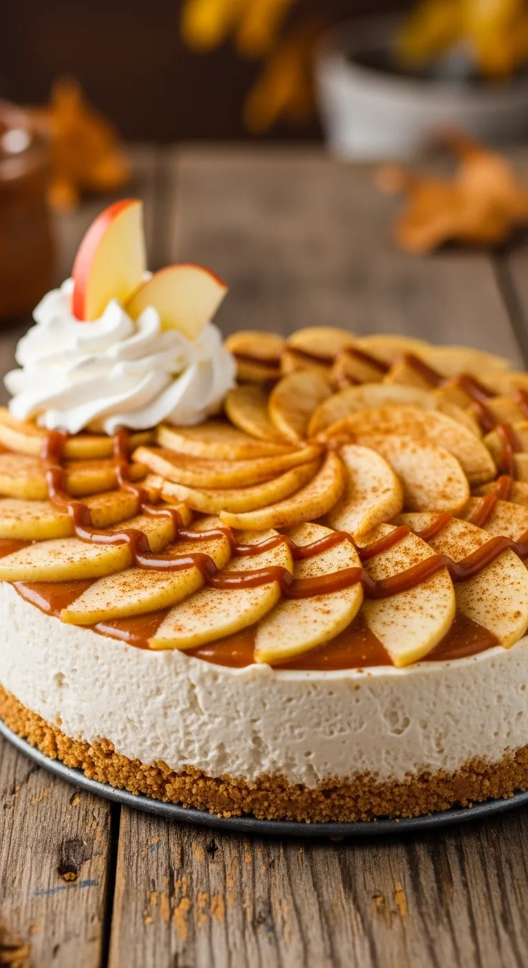 No-Bake Apple Pie Cheesecake