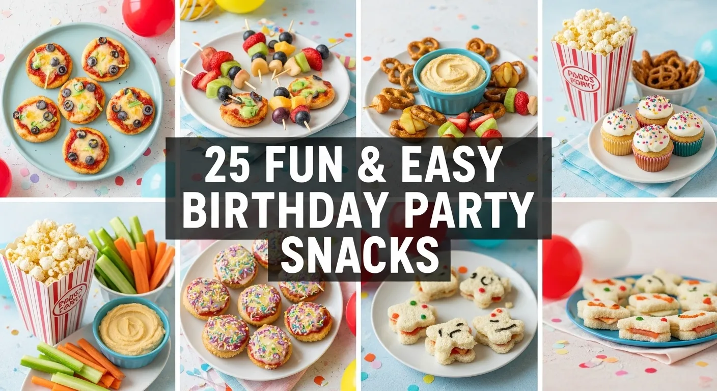 25 Fun & Easy Birthday Party Snacks Kids Love