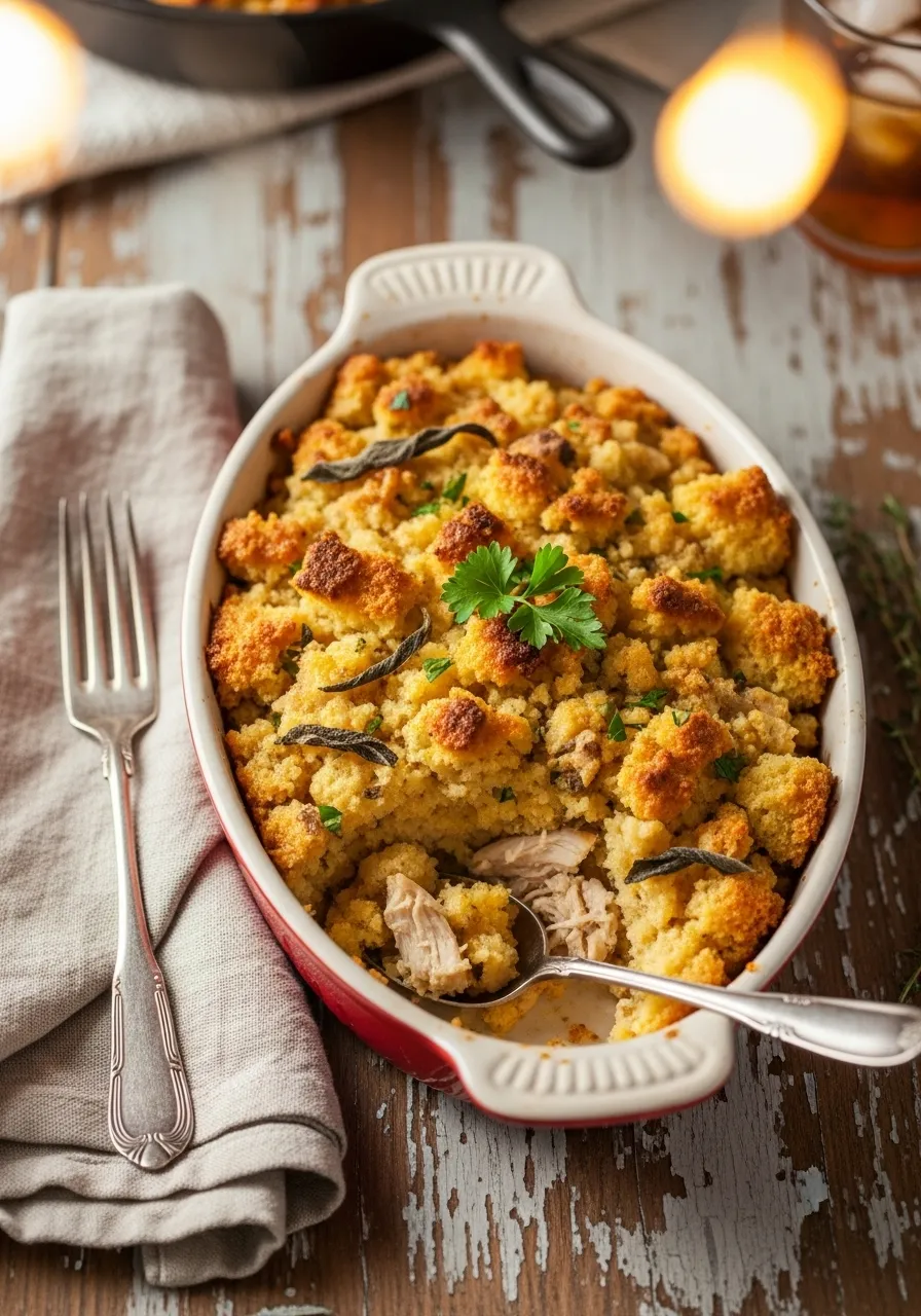 Chicken & Cornbread Dressing Recipe - Soul-Warming Comfort!