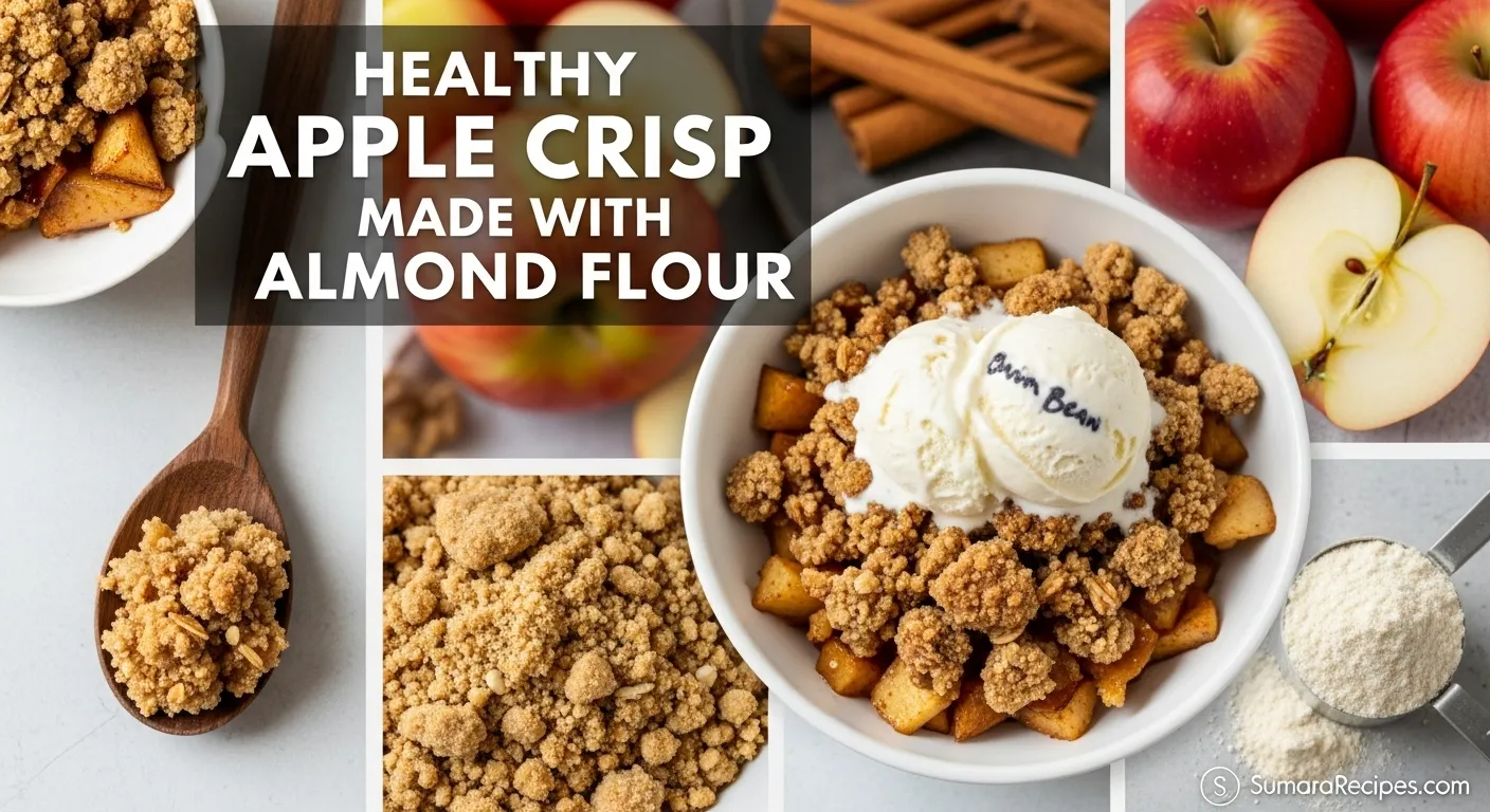 Healthy Apple Crisp Made with Almond Flour