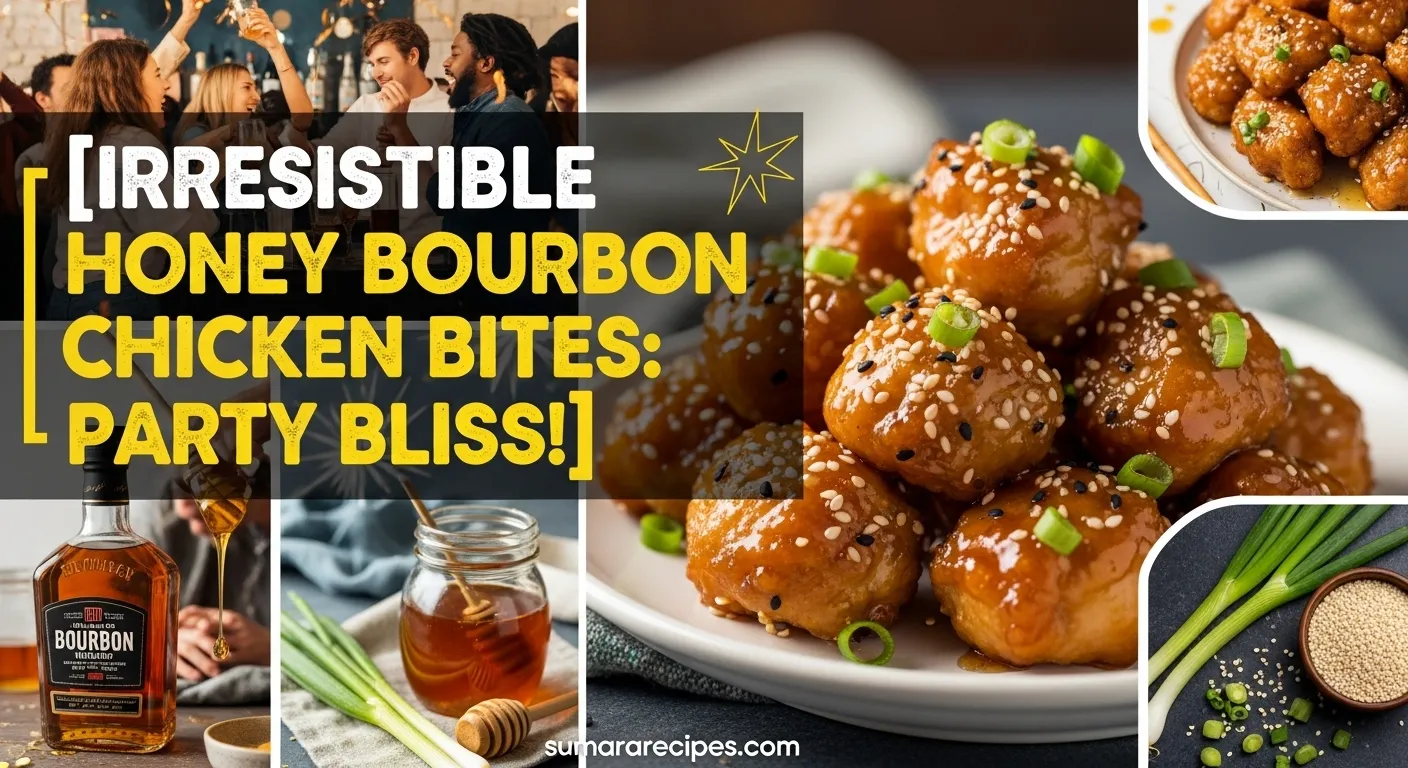 Irresistible Honey Bourbon Chicken Bites: Party Bliss!