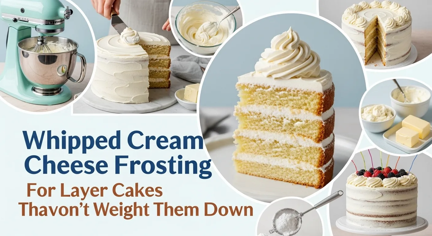 Whipped Cream Cheese Frosting for Layer Cakes