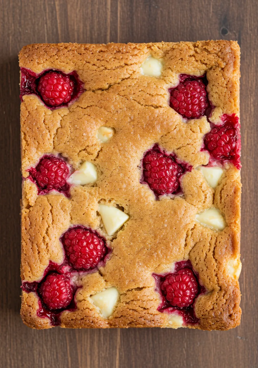 White Chocolate Raspberry Blondies Recipe