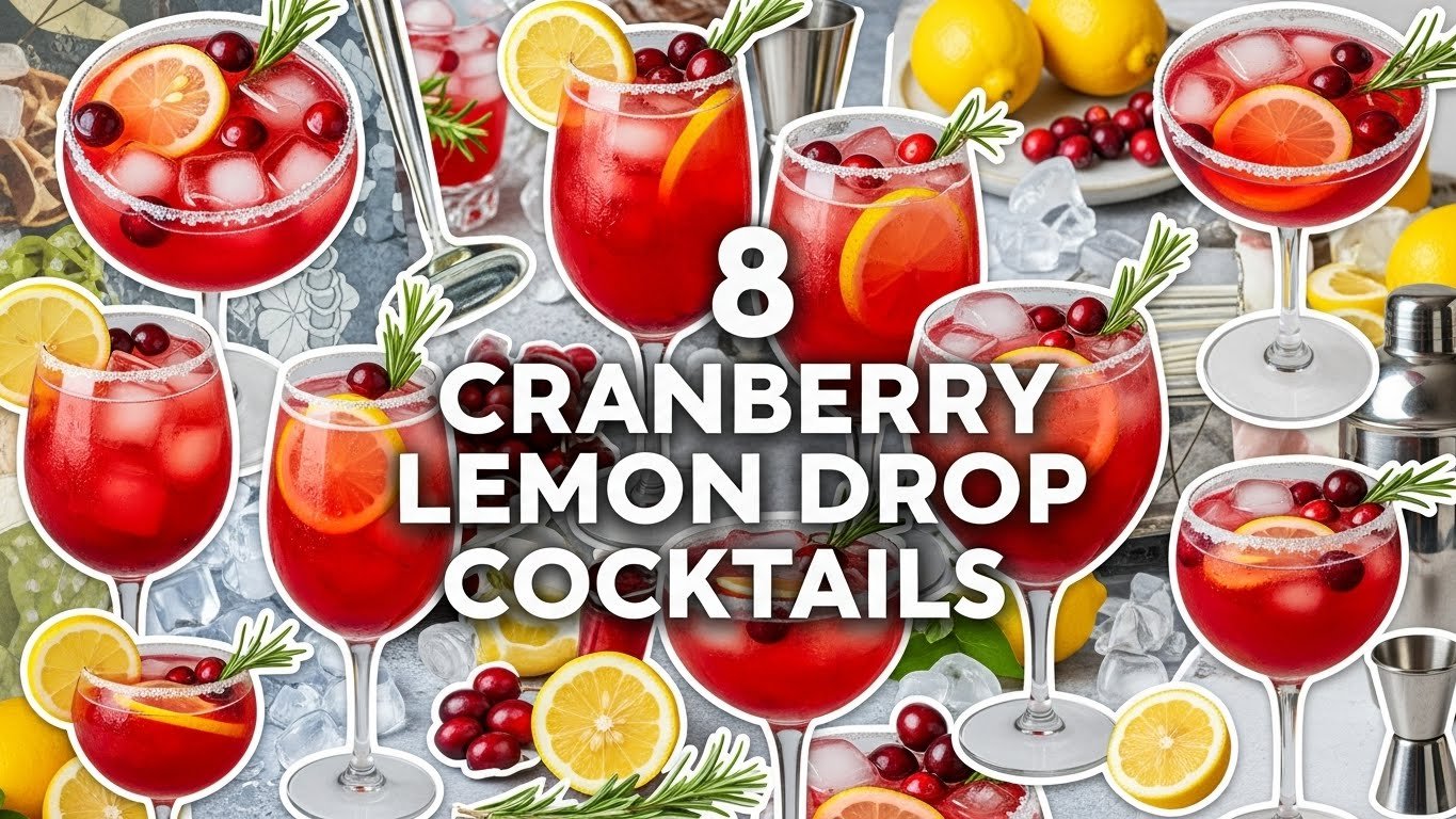 8 Cranberry Lemon Drop Cocktails Perfect for Any Celebration
