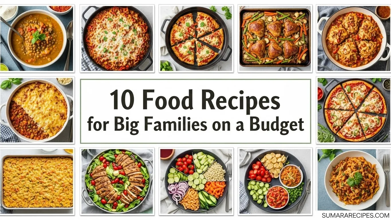 10 Food Recipes for Big Families on a Budget