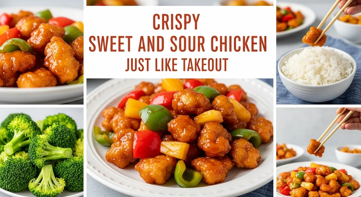 Crispy Sweet and Sour Chicken Recipe Just Like Takeout