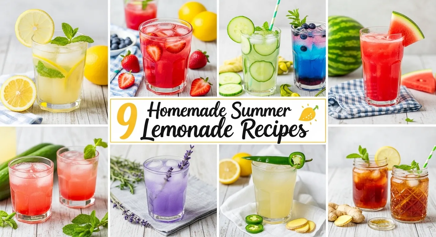 9 Homemade Summer Lemonade Recipes