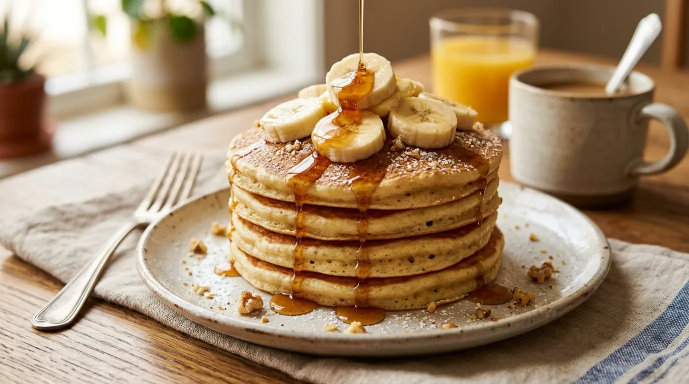 My Grandmother's Fluffy Banana Pancakes