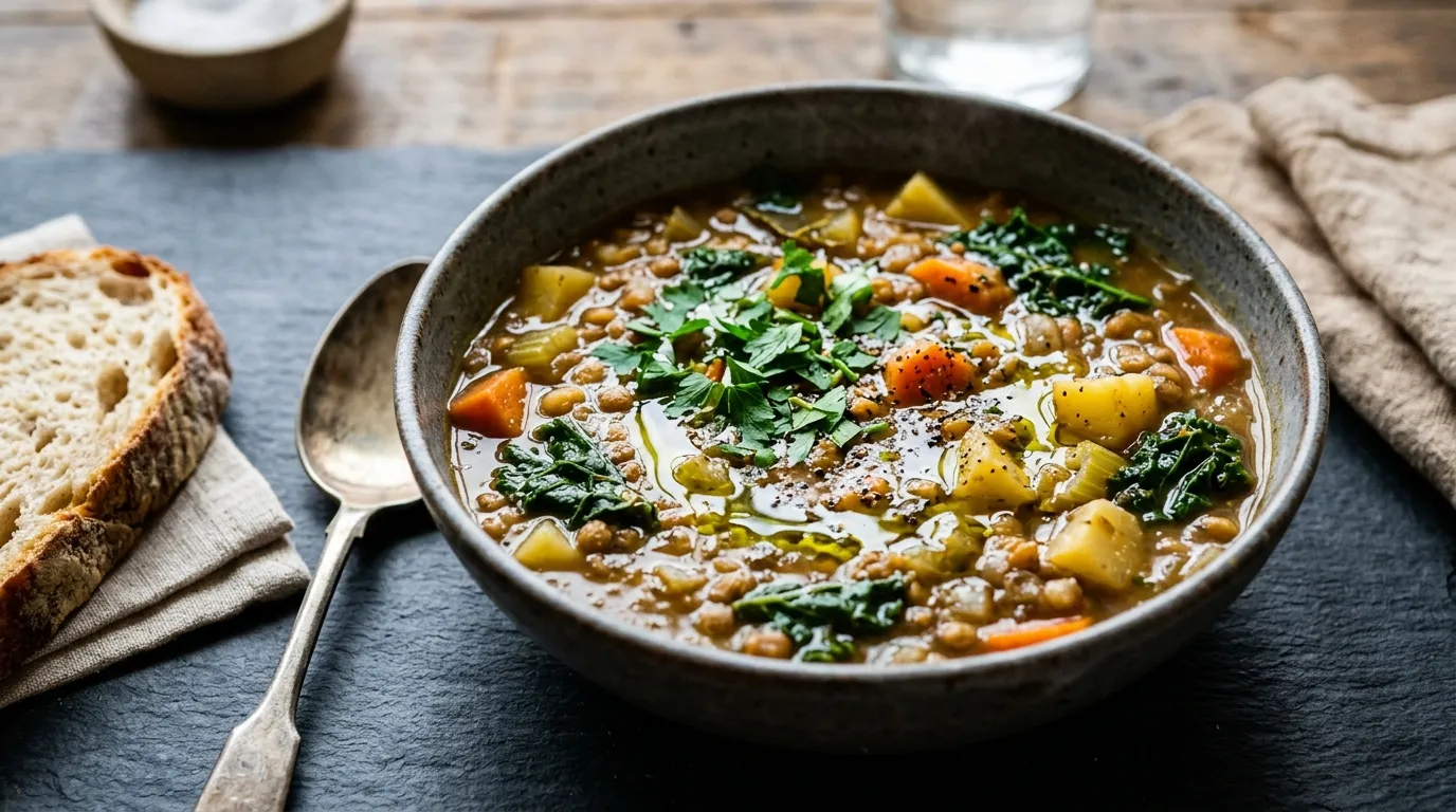 Slow Cooker Lentil and Vegetable Stew Recipe